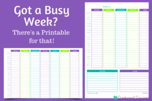 Got a Busy Week? There's a Weekly Planner for That! - Scattered Squirrel
