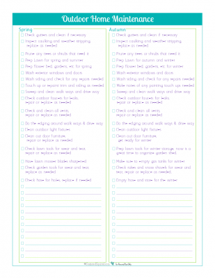 {Day 20} Outdoor Home Maintenance Checklists - Scattered Squirrel