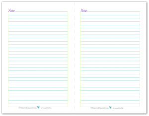 half-size notes - Scattered Squirrel