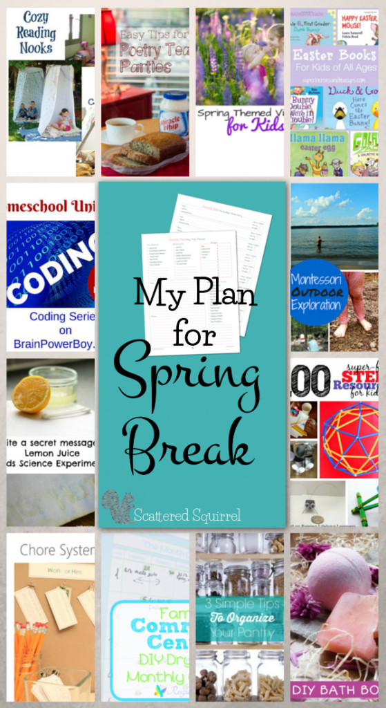 Making a Plan for Spring Break