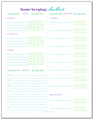 Home Management - Free Printables