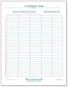 Daily Activity Tracker - Scattered Squirrel