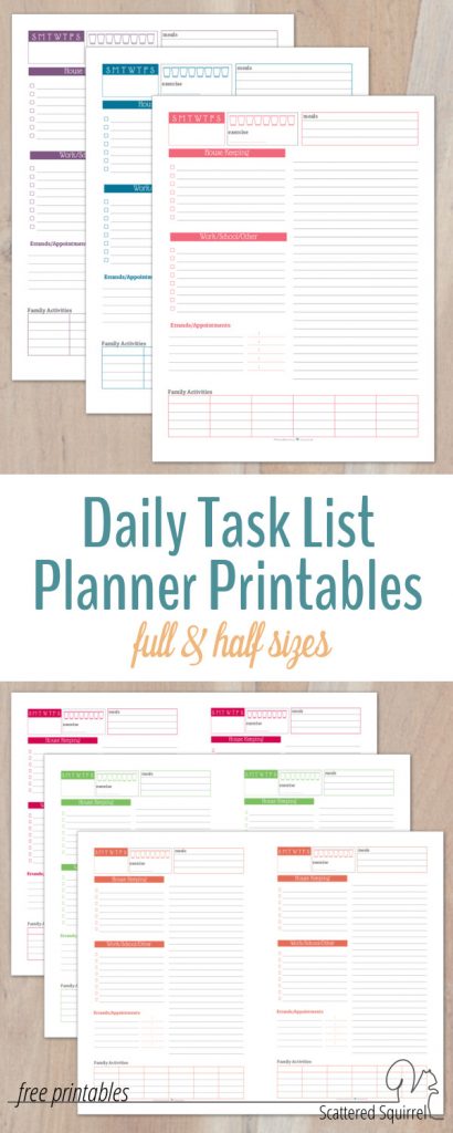 Use a Daily Task List Planner to Avoid Feeling Overwhelmed
