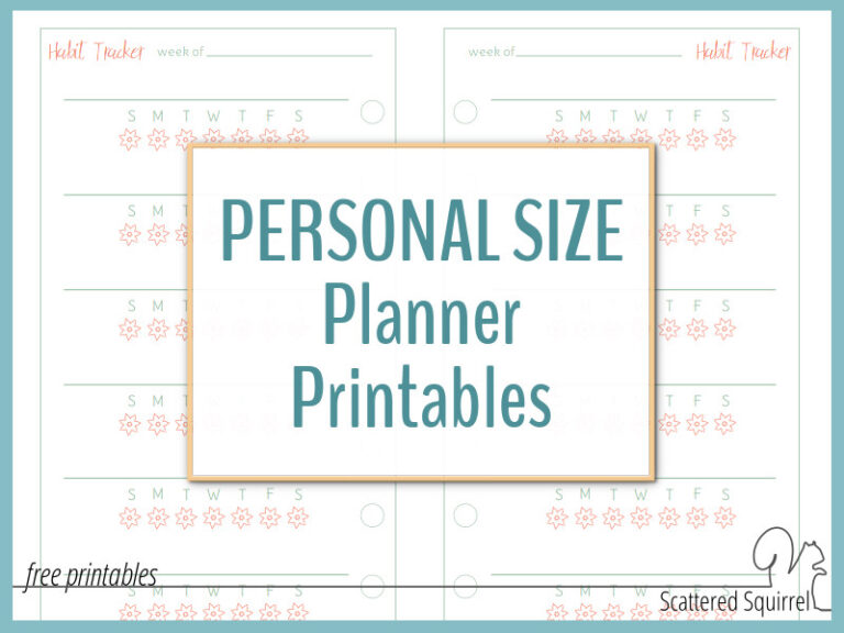 New Personal Size Planner Printables are Here