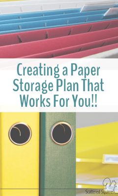Creating a Paper Storage Plan That Works For You