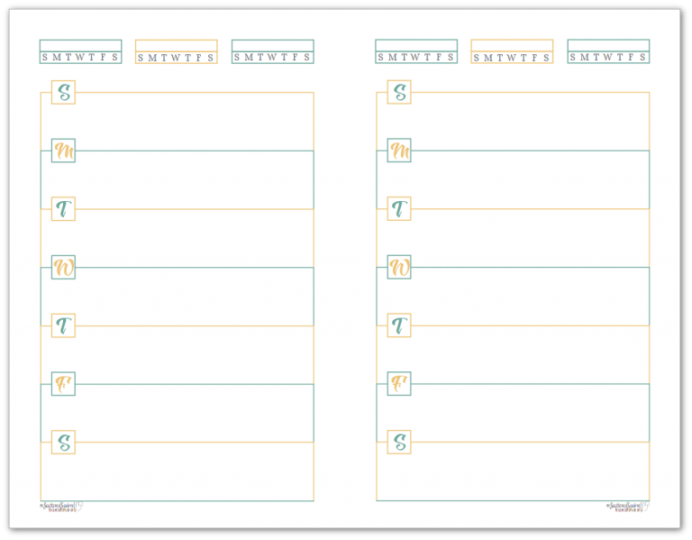 Introducing the Half-Size Horizontal Weekly Planner Printables!