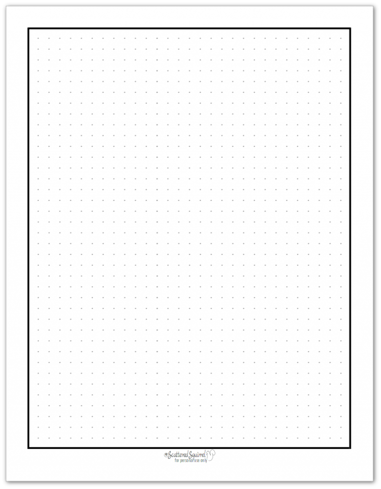 Black and White Project Planner Printables -Scattered Squirrel