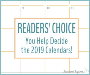 Undated Black and White Calendars Featuring Two Pages Per Month