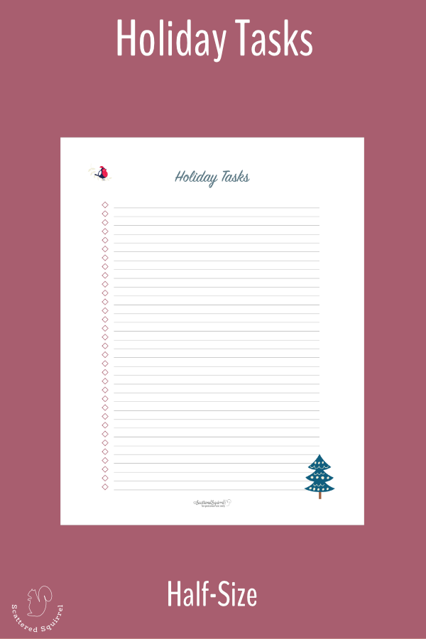 Let's Start Tackling the Holiday To-Do List - Scattered Squirrel