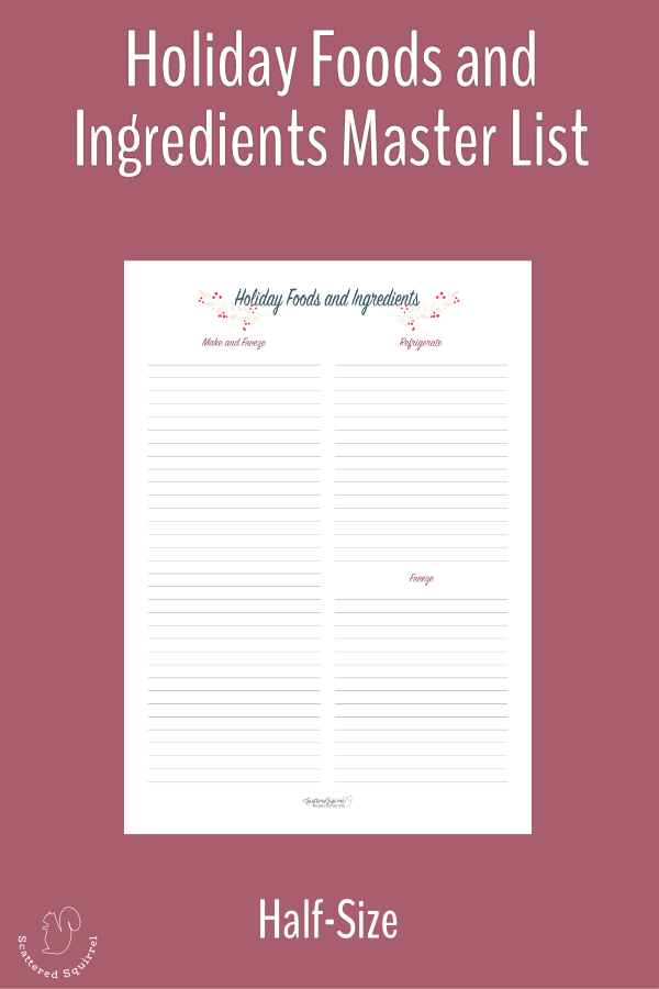 Holiday Planning Step 3 - Holiday Baking - Scattered Squirrel