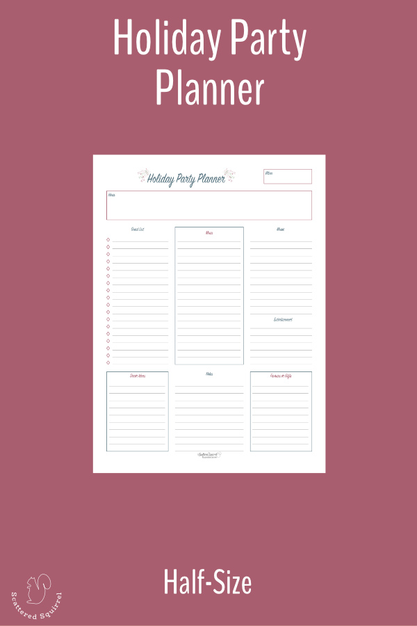 Holiday Planning Step 5 - Holiday Entertaining - Scattered Squirrel