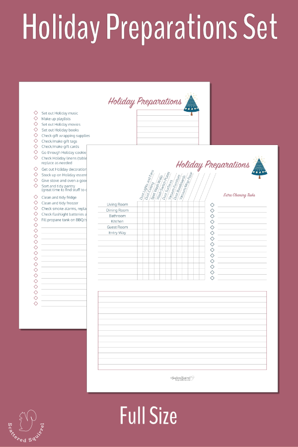 Holiday Planning Step 1 - Making Those Holiday Preparations - Scattered ...