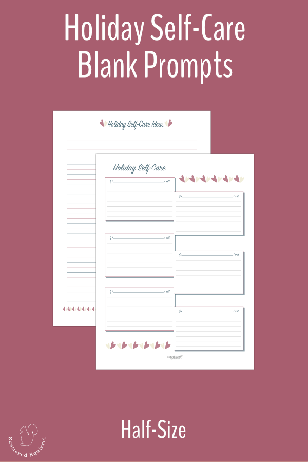 Holiday Planning Step 6 - Self-Care During the Holidays - Scattered ...