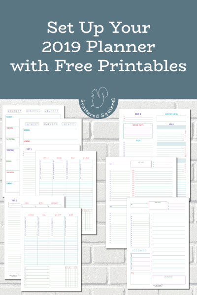 Set Up Your 2019 Planner - Scattered Squirrel