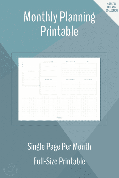 Stay On Top of the Details with Monthly Planning Printables - Scattered ...