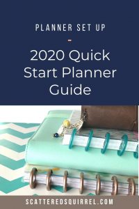 2020 Planner Quick Start Guide - Scattered Squirrel