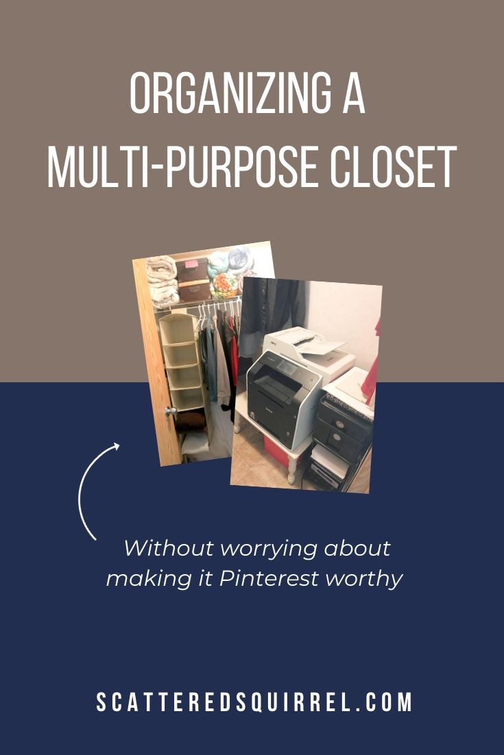 An Organized Multi-Purpose Closet - Scattered Squirrel