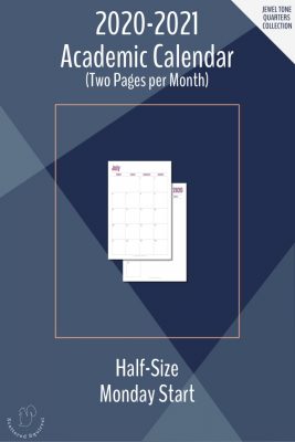 The 2020-2021 Academic Calendar Printables are Here! - Scattered Squirrel