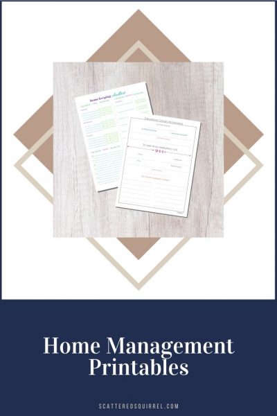 Home Management - Free Printables