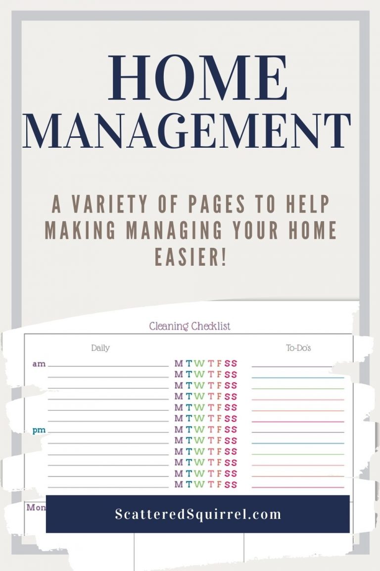 Home Management - Free Printables