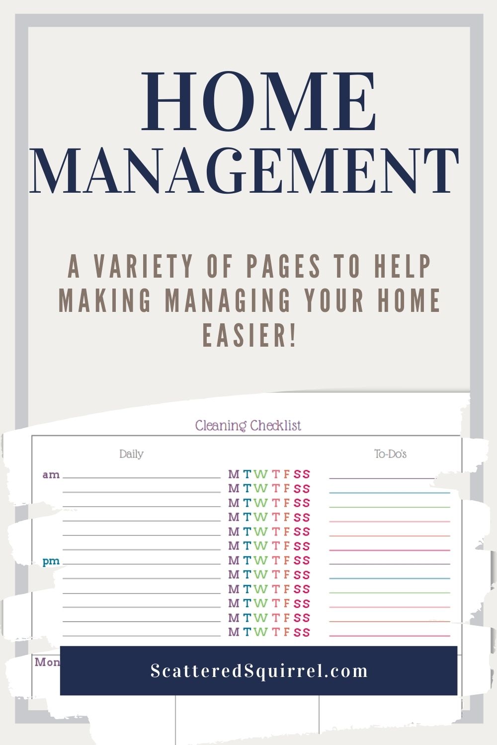 Home Management - Free Printables