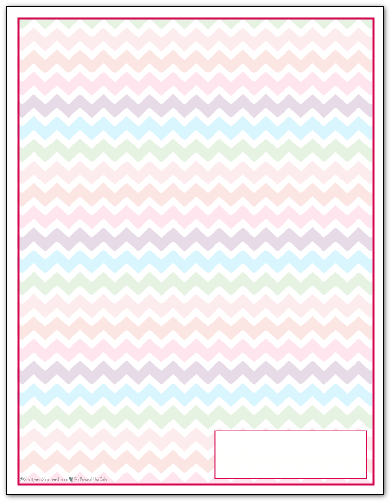 Raspberry -zigzag cover page - Scattered Squirrel