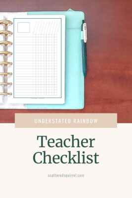 Understated Rainbow Planning Printables for Teachers - Scattered Squirrel