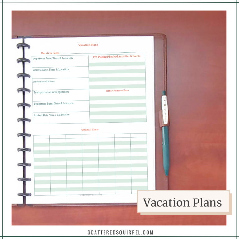 Vacation Planning Printable Sets to Make Your Next Trip a Breeze ...