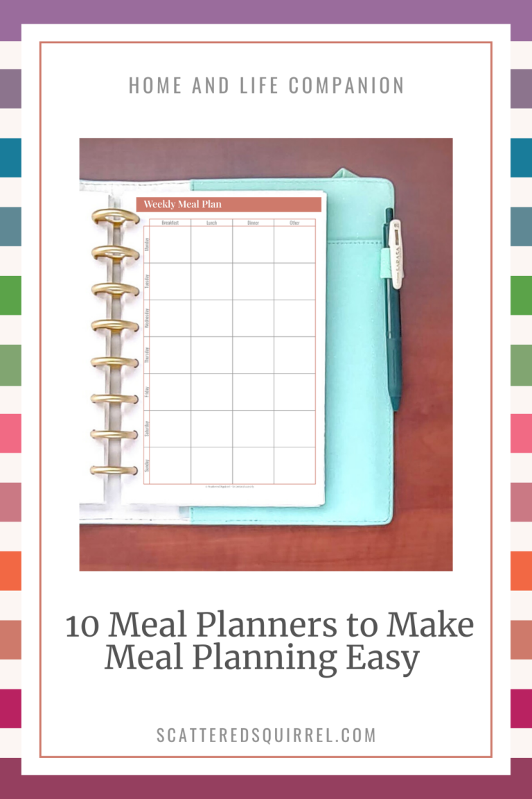 10 Meal Planning Tools to Make Meal Planning a Breeze! - Scattered Squirrel