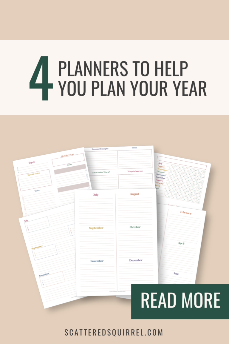 Yearly and Monthly Planner Sets - Scattered Squirrel