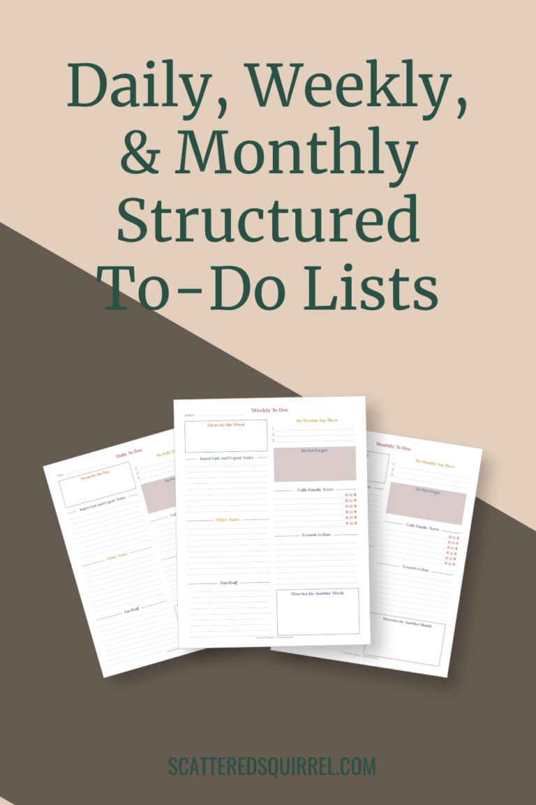 Utilize Structured To-do Lists to help Make Managing Life a Little ...