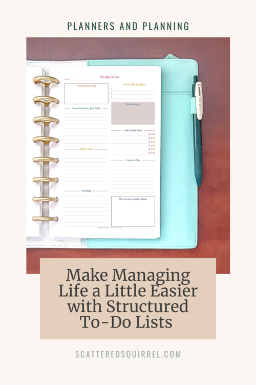 Utilize Structured To-do Lists to help Make Managing Life a Little ...