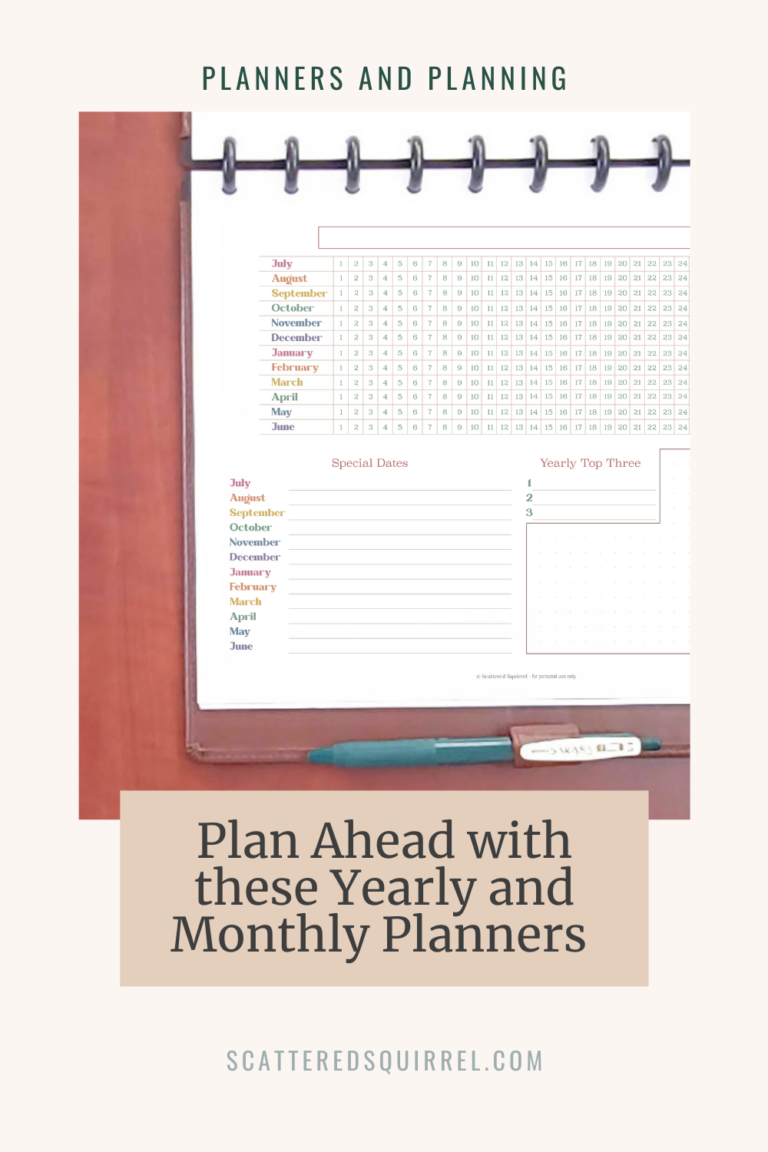 Yearly and Monthly Planner Sets - Scattered Squirrel