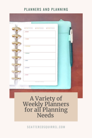 Five Different Weekly Planners to Help You Customize Your Planner ...