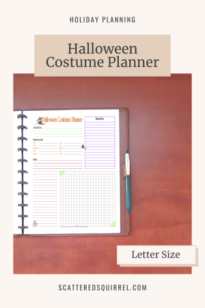 Halloween Costume Planner Printables